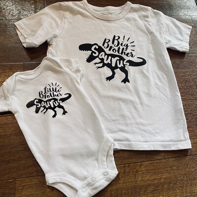 Big Brother Saurus Svg, Little Brother Saurus Svg, Big Bro & Lil Bro ...