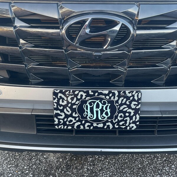 Mama Leopard License Plate, Custom Car Tag for Women, Car Coasters ...