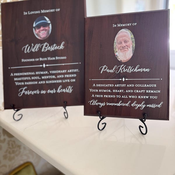 Sympathy Gift With Photo Memorial Plaque, in Loving Memory Present ...