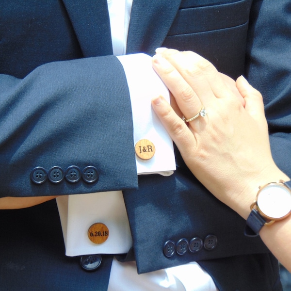 Custom Cufflinks Wedding Cufflinks Personalized Groom Groomsmen Gift ...