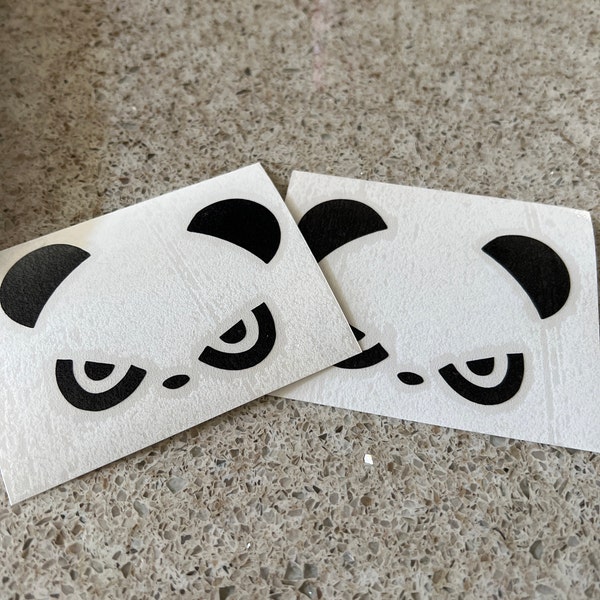 Panda Side Mirrors X2 Sticker Vinyl Decal - Etsy
