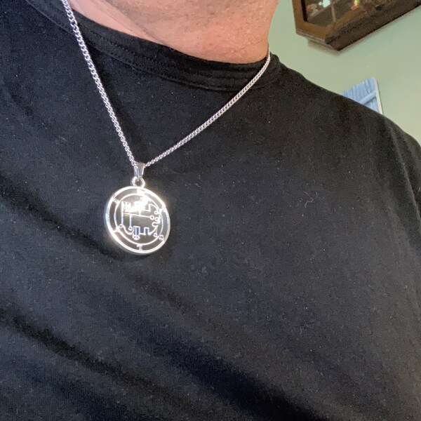 Sigil of Stolas Pendant Medallion Occult Demon Solomon Lucifer Goth ...