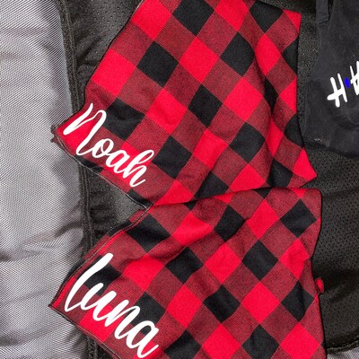Personalized Dog Bandana Custom Red Plaid Dog Bandana - Etsy