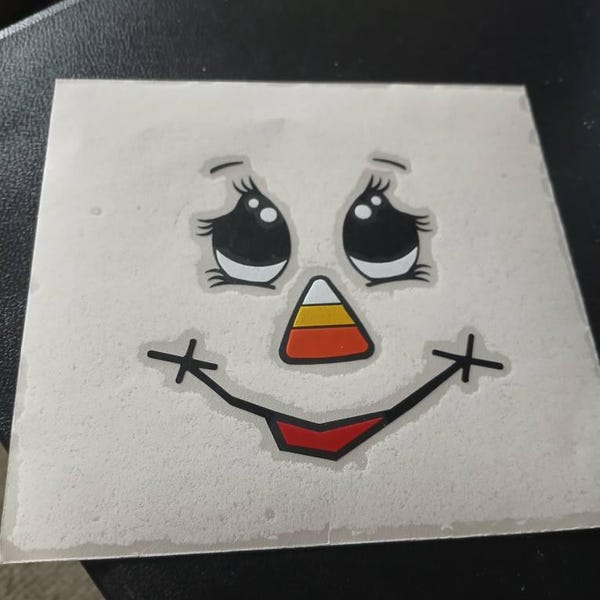 Scarecrow Face 5 | Vinyl Face | Glass Block Vinyl | Vinyl | Craft Vinyl ...