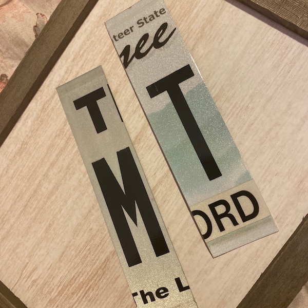 Pick Your Letters & Numbers - Raised/embossed License Plate Letters and ...