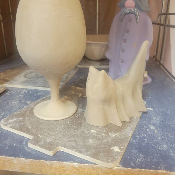 Spooky Ghost Cat Ceramic Slip Casting Plaster Mold - Etsy