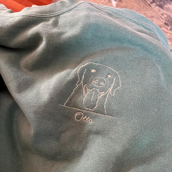 Embroidered Custom Pet Sweatshirt, Custom Dog Sweater, Personalized Dog ...