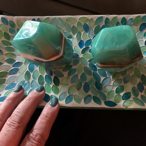 TURQUOISE SOAP ROCK | Gemstone Soap Bar - Etsy