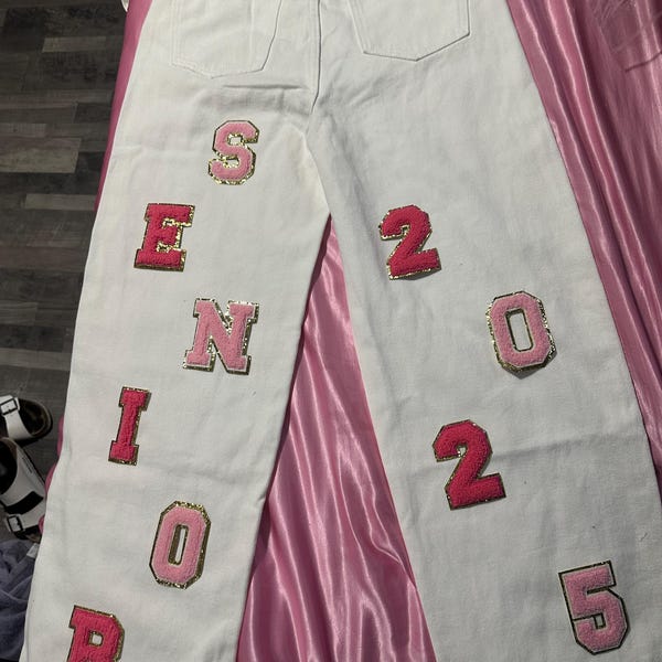 Chenille Number Patches for Clothing; 3 Inch Number Patches Trimmed in ...