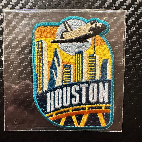 Houston USA 3" Travel Patch Embroidered Iron on Sew on Badge Souvenir ...
