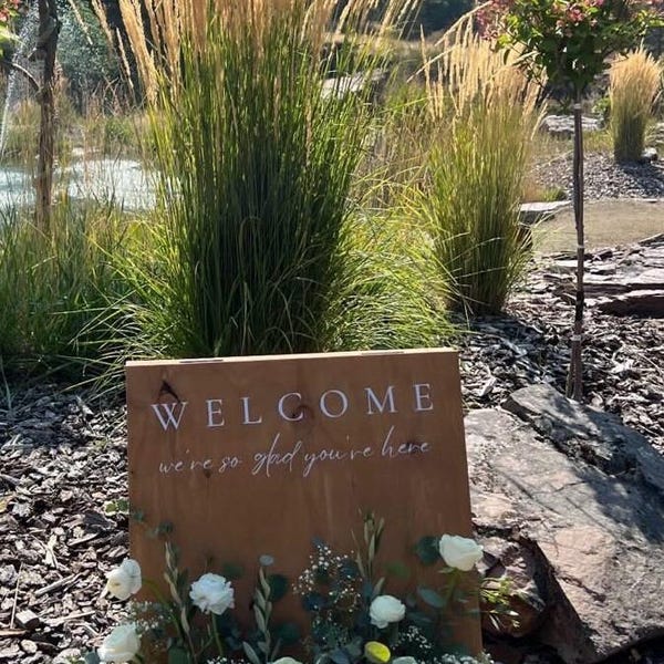 DECAL ONLY Flower Box Welcome Sign Decal - Etsy