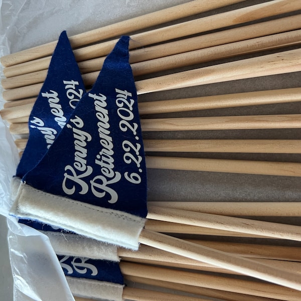 SET of WEDDING Favor Pennants | Centerpiece, Table Decoration and ...
