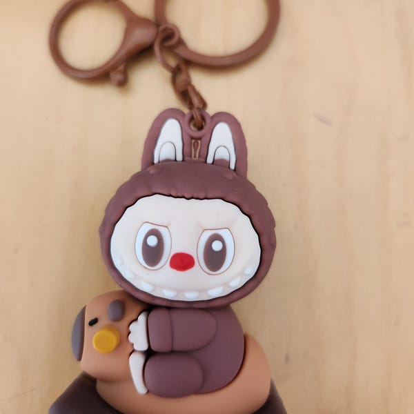 Random 1 Pc - LABUBU 4cm Fleece Mini Figurine - Desk Decoration ...