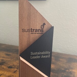 Personalised Wooden Eco Trophy Award MIZZEN Personalized - Etsy