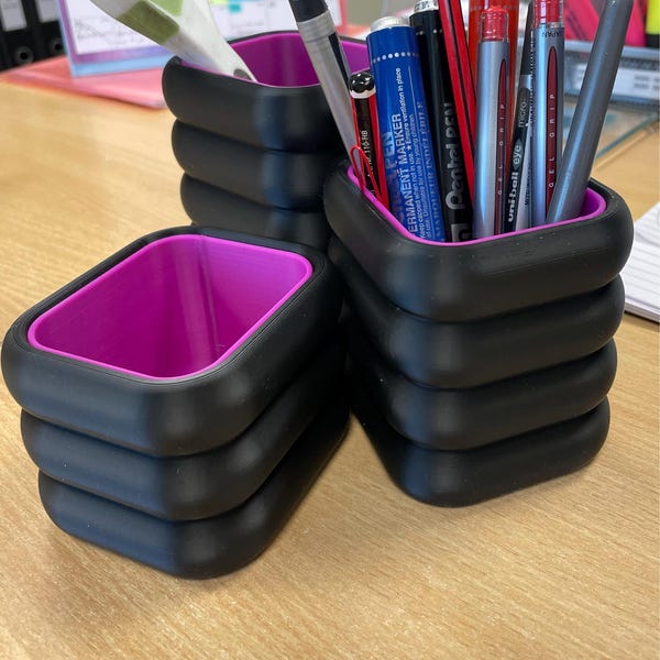 Colourful Desk Organizer - Retro Inspired| Pen and Pencil Holder | Pot ...