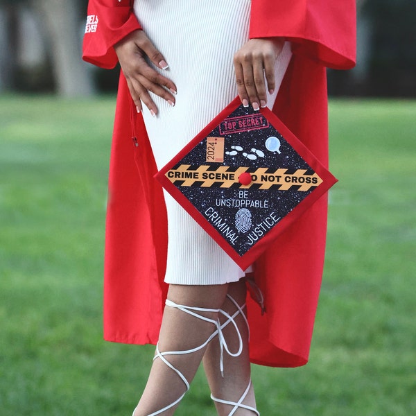 Grad Cap Digital Design/ Download / Criminal Justice - Etsy