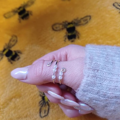 Anxiety/ ADHD Ring, Double Layer Worry Ring, Silver Plated Fidget Ring ...