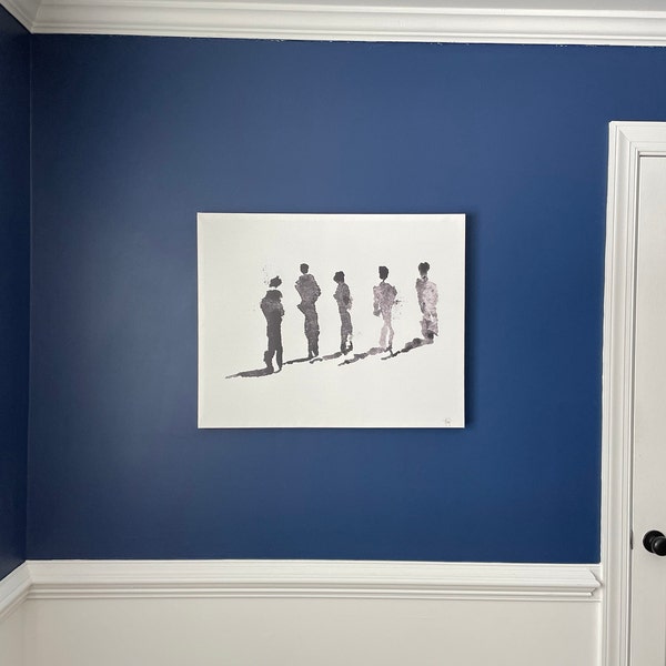 COW Expressionist Style Farm Animal Art on Canvas * Giclee Print of the ...