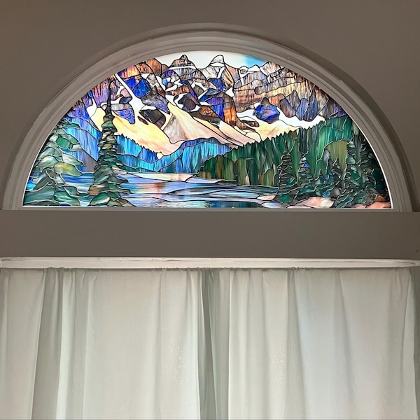 Stained Glass Premium Window Film, Custom Size, Frosted - Banff ...