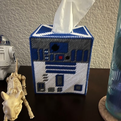 Nintendo Mario Video Game Handmade Plastic Canvas Tissue Box Cover Home ...