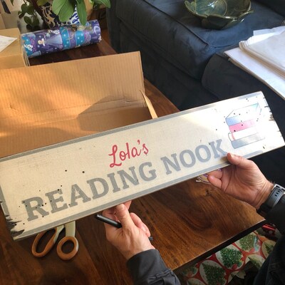 Reading Corner Wood Sign, Kid Room Decor, Library Decor, Book Lover ...