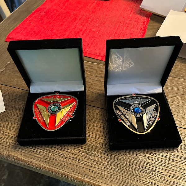 Time Traveler Quantum Fire Red Badge Metal Prop Concept Time Ranger ...