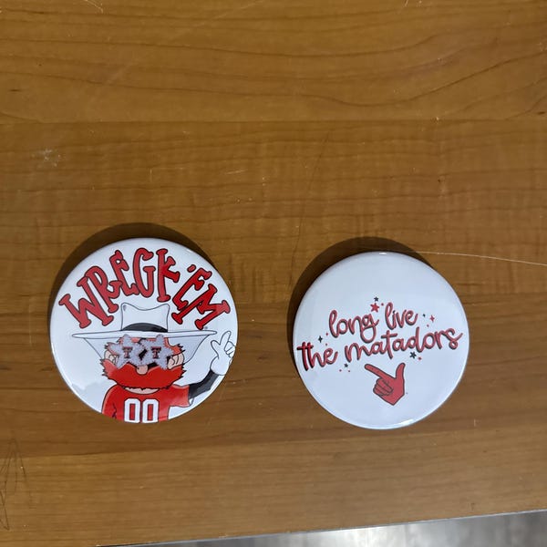 Purple & Gold Game Day Tailgate Buttons | Game Day Pins | College ...