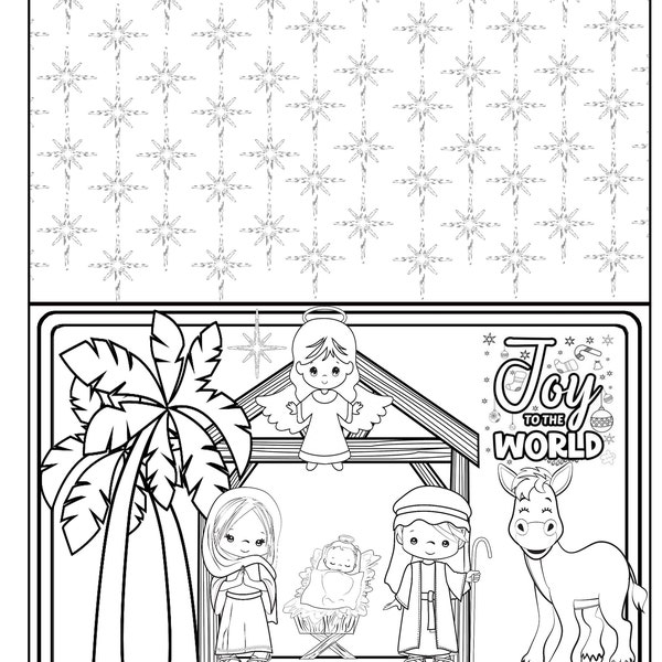 Nativity Digital Stamps,christmas Nativity Stamps,3 Kings,mary and ...