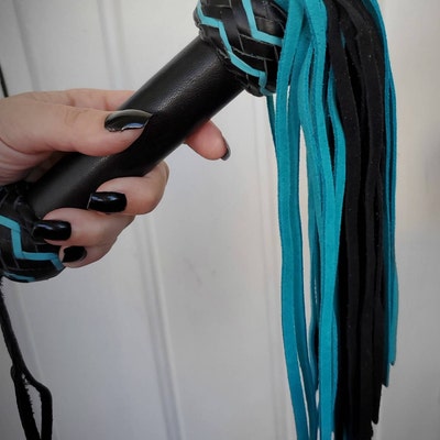 MAGIC MINI Purple Leather Lightweight Short Flogger 70 Soft Tails - Etsy