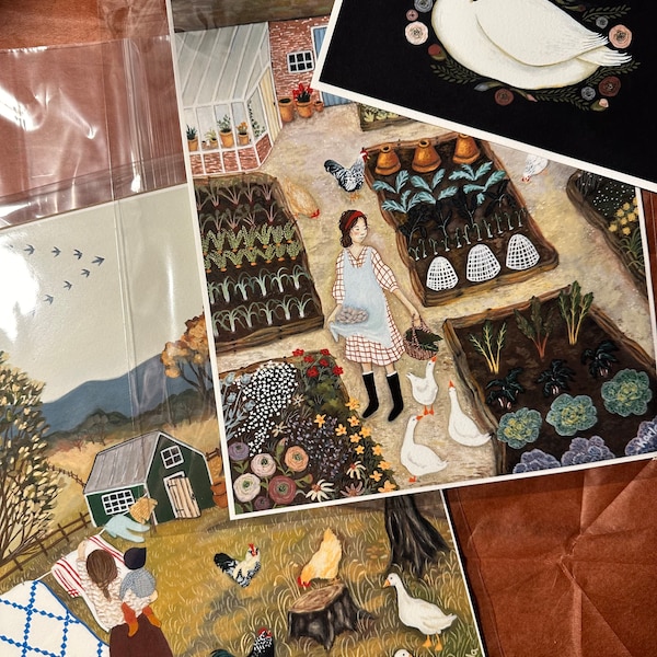 Early Riser - 8x8 Reproduction of My Original Gouache Painting - Etsy