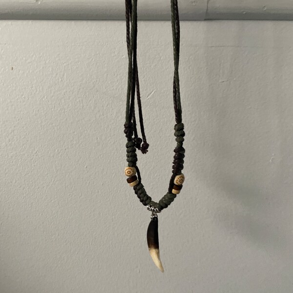 Large Wolf Tooth Necklace Wolf Teeth Necklace Wolf Necklace Wolf Tooth ...