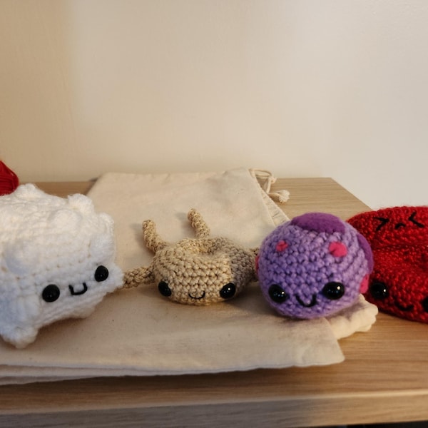 Blood Cells Crochet PATTERN ONLY! PDF Download Knotmonsters Amigurumi ...