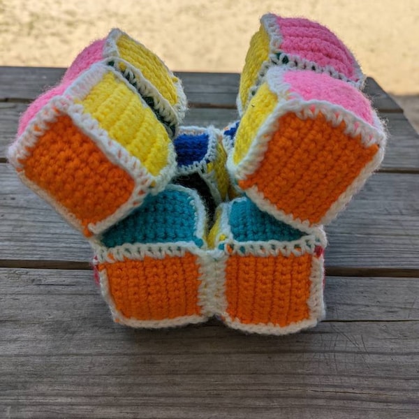 Crochet Pattern Montessori Infinity Cube Fidget Toy Crochet Pattern ...