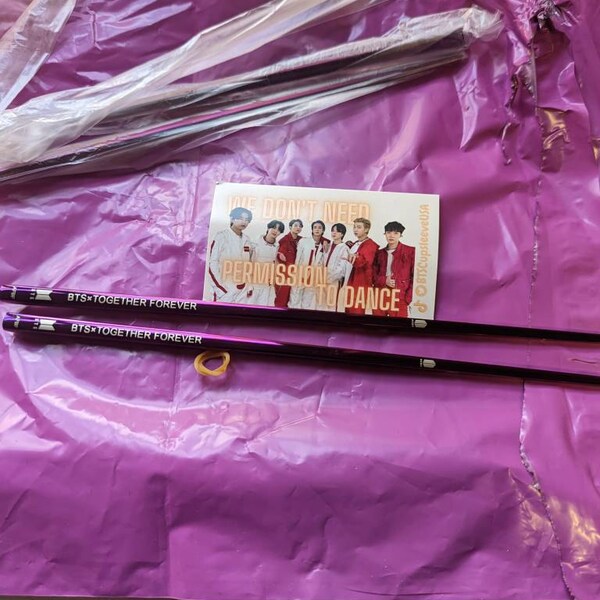 RESTOCK BTS Chopsticks Together Forever - 1 Pair Metal Chopsticks Korea ...