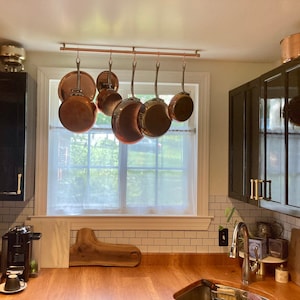 Hanging Copper Clothes Rail Clothes Rack Hanging Rail | Etsy