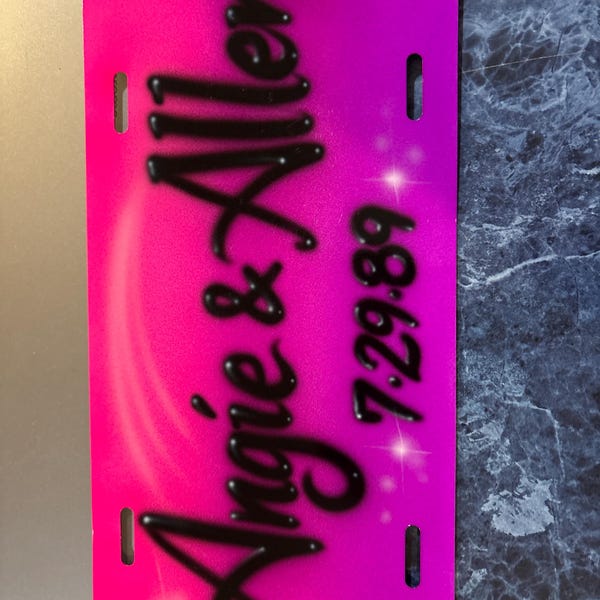 Custom Airbrush Portrait Name Design - Etsy