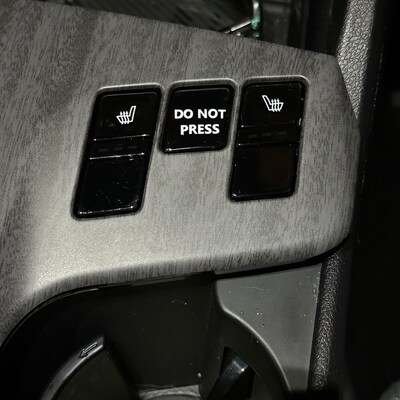 Do Not Press Button Decal, Car Decal, Eject Passenger Button, Blank ...