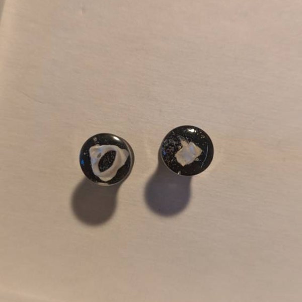 Goth Plugs and Bones, Ear Plugs, Resin Plugs, Bones Earrings, Ear ...