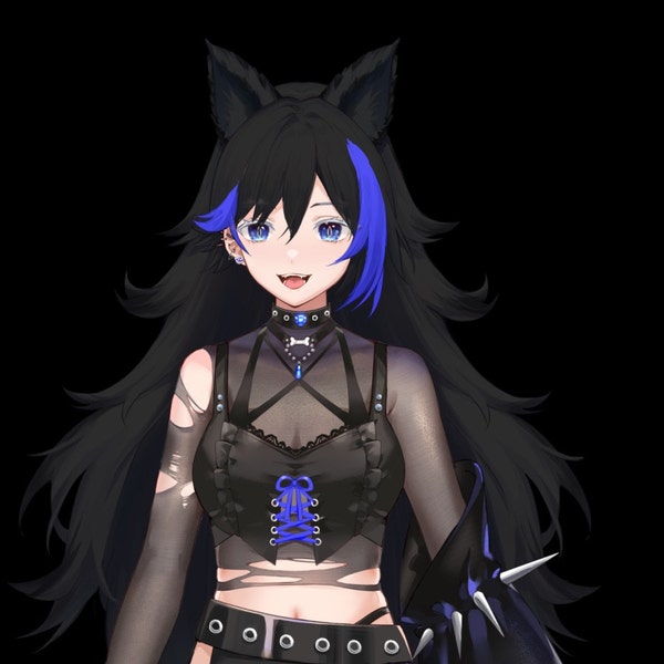 Male Vtuber Model ORIGINAL DATA + PSD | 8 Expressions, Glasses, Hair ...