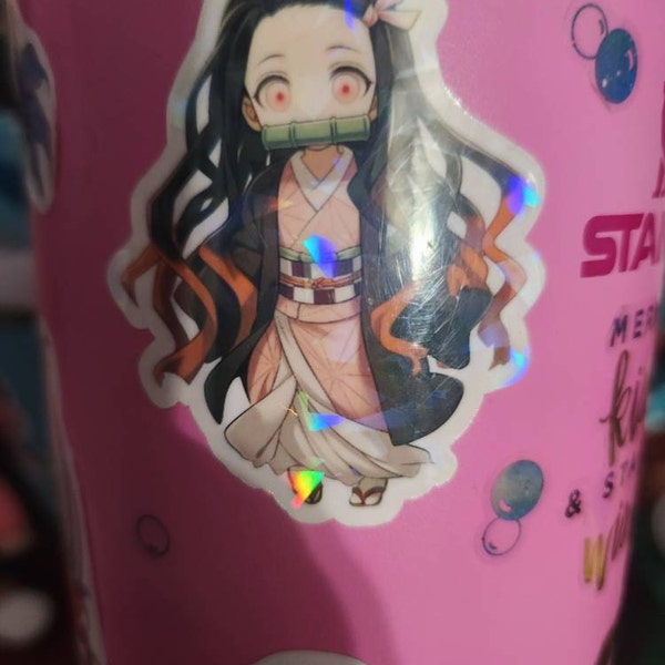Nezuko Kamado Sticker | Demon Slayer | Anime | Demon Girl | Die Cut ...