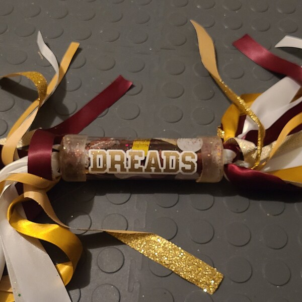 Custom, Fillable Candy Cane Cheer Spirit Stick | Fill With Candy, Etc ...