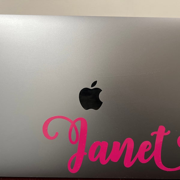 Laptop Stickers Laptop Decal Computer Decal Name Laptop Decal Laptop ...