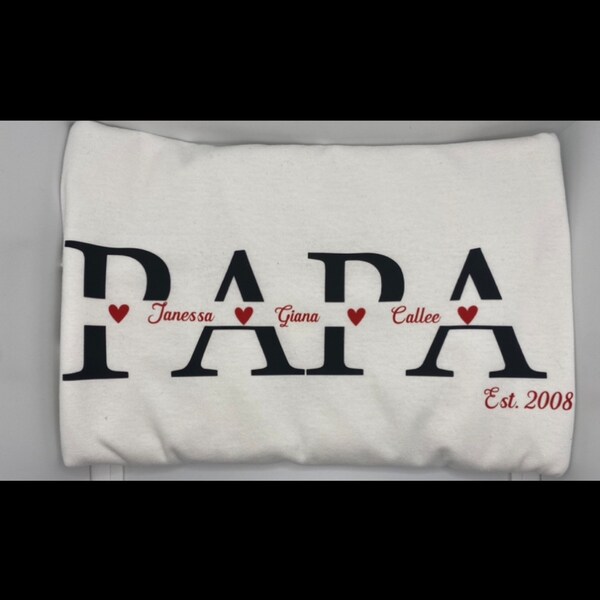 Papa SVG, Father Svg, Father's Day SVG, Papa Split Name Frame Svg, Papa ...