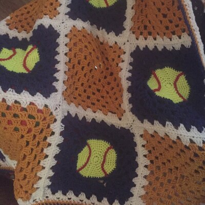 Softball Strikes Crochet Afghan Pattern - Etsy
