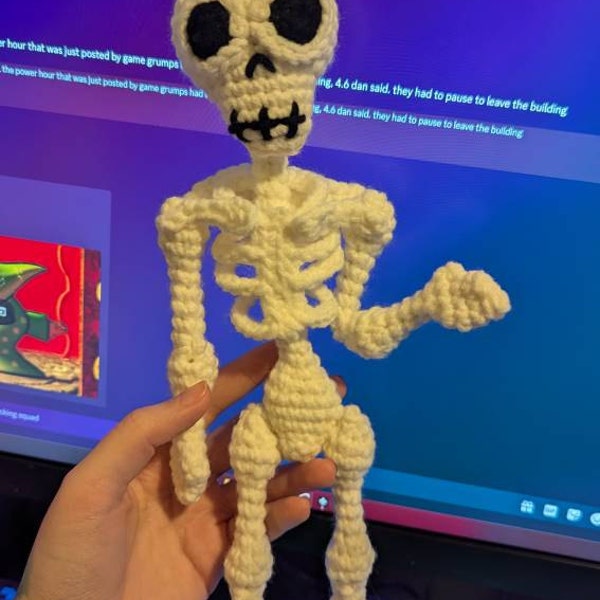 Mr. Bones Skeleton Crochet Doll Pattern PDF - Made by a Human - Etsy