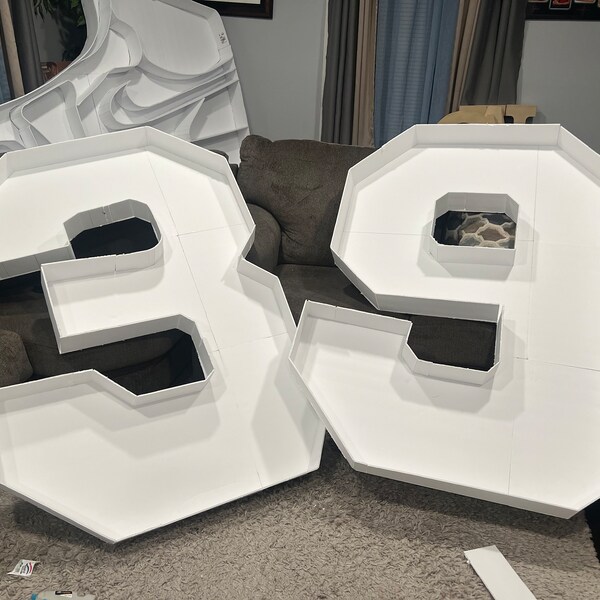 Number 3 BLOCK Font, Balloon Mosaic Template, Mosaic Number Template ...