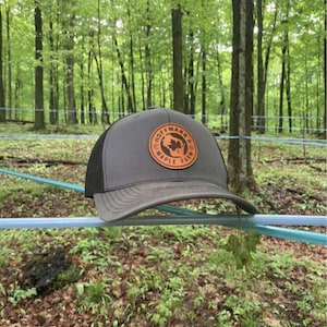 Zoni Wear Leather Patch Hat Leather Patch Trucker Hat - Etsy