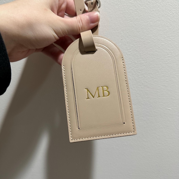 Embossed Luggage Tag - Custom Monogrammed Suitcase Tag, Travel ...