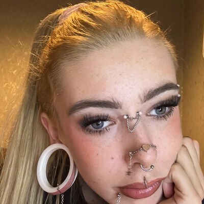 Lip to Ear Chain, Lip Chain, Lip Piercing Chain, Lip Ring Chain, Lip ...