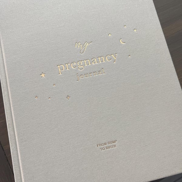 My Pregnancy Journal, Expectant Mother Gift, Pregnancy Planner - Pearl ...